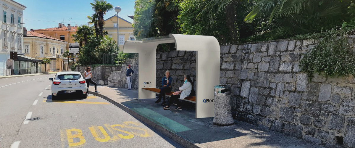 QBen Bus-Stop - die smarte Bushaltestelle